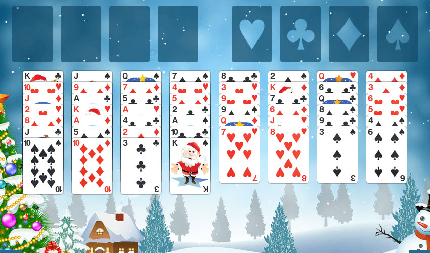 Freecell Christmas Solitaire 🕹️ Jeux Gratuits sur Play123