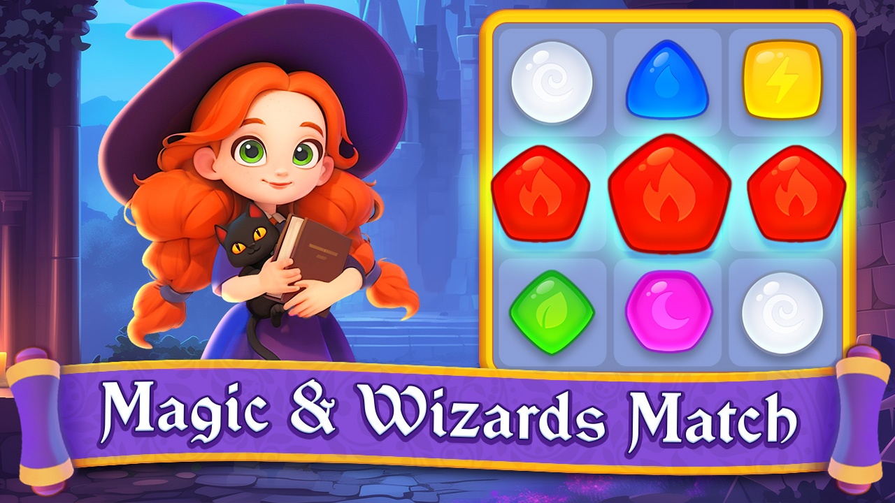 Magic and Wizards Match 🕹️ Jeux Gratuits sur Play123