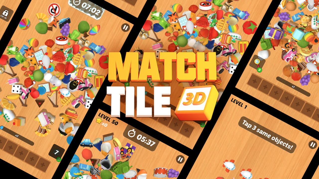 Match Tile 3D 🕹️ Jeux Gratuits sur Play123