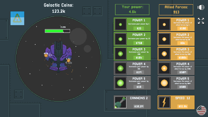 Space Defense Idle 🕹️ Jeux Gratuits sur Play123